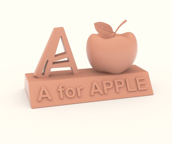 ArtStation - A for Apple Model | Resources