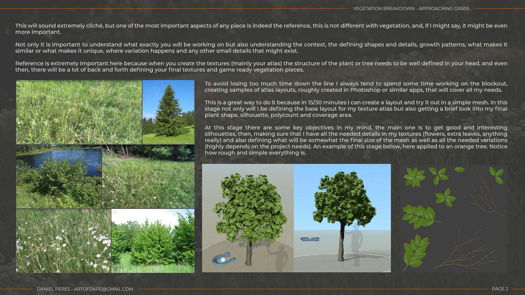 ArtStation - Vegetation Breakdown - Approaching Grass | Tutorials