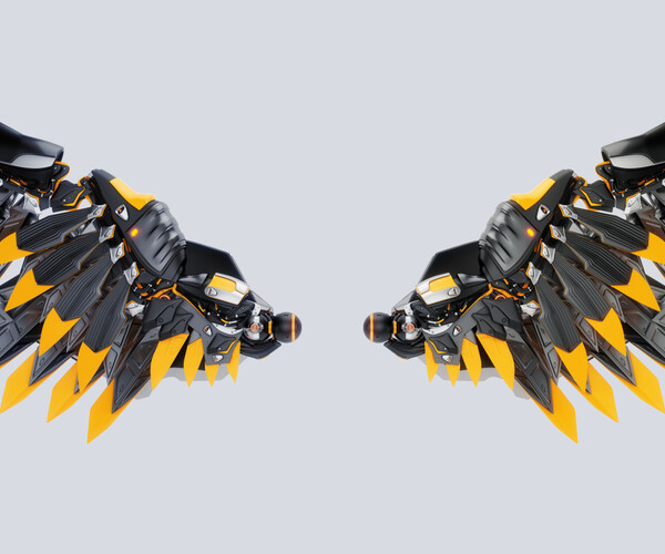 ArtStation - Sci-fi mecha wings image set vol. II | Resources