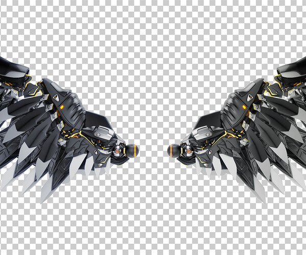 ArtStation - Sci-fi mecha wings image set vol. II | Resources