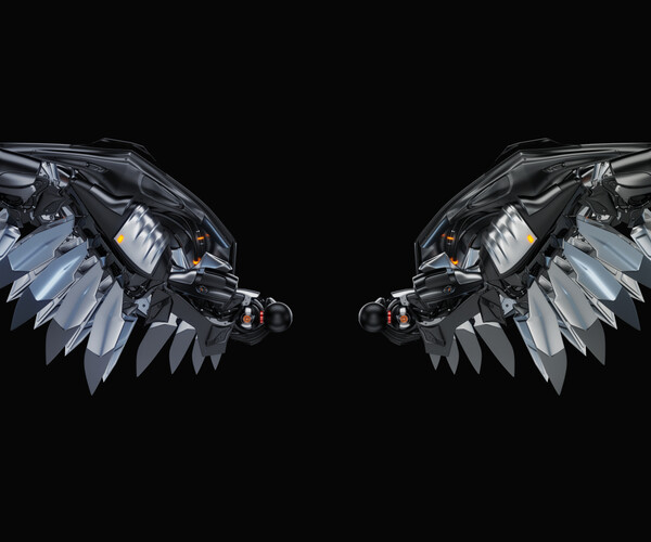 ArtStation - Sci-fi mecha wings image set vol. II | Resources
