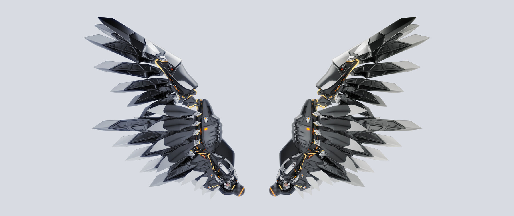 ArtStation - Sci-fi mecha wings image set vol. II | Resources