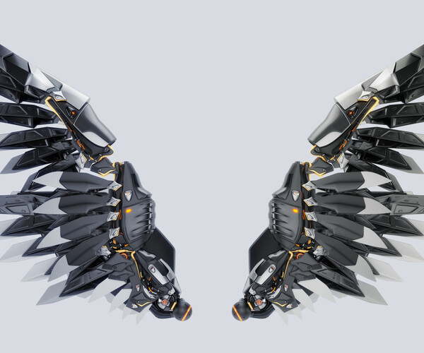 ArtStation - Sci-fi mecha wings image set vol. II | Resources