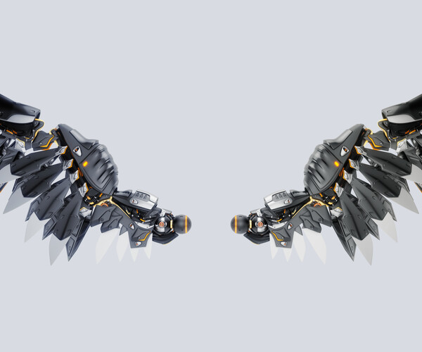 ArtStation - Sci-fi mecha wings image set vol. II | Resources
