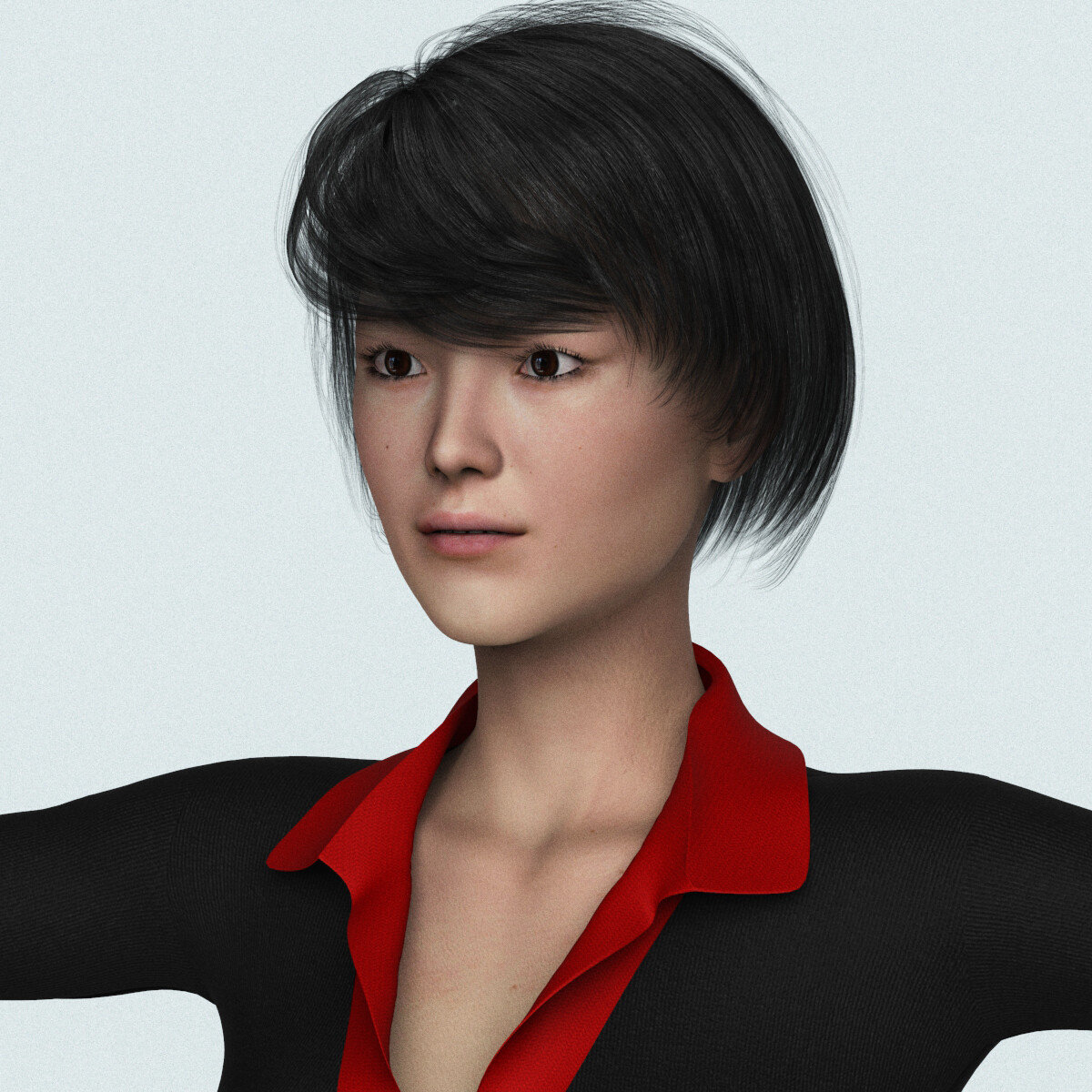 ArtStation - Realistic Asian Business Woman 3D Model | Resources