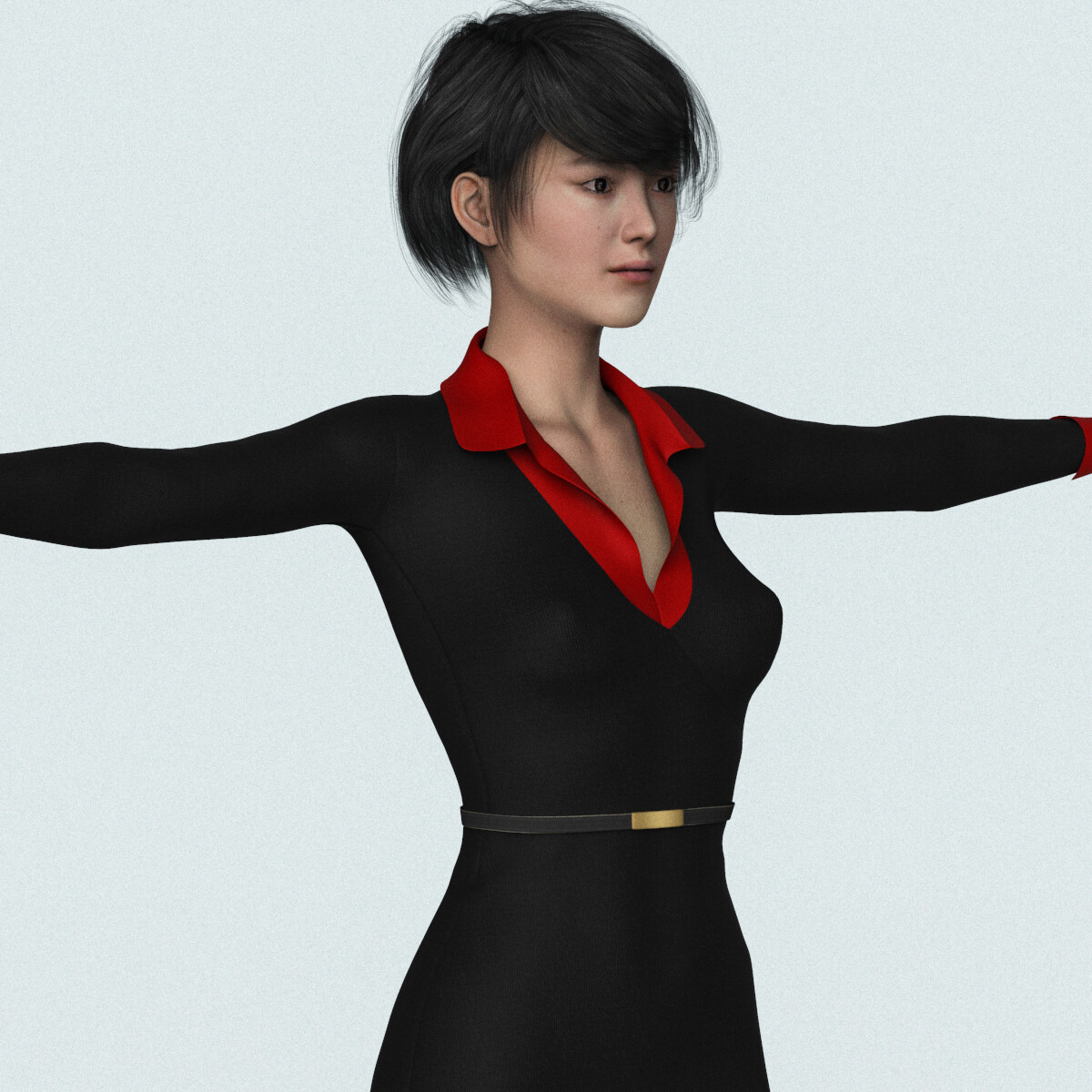 ArtStation - Realistic Asian Business Woman 3D Model | Resources