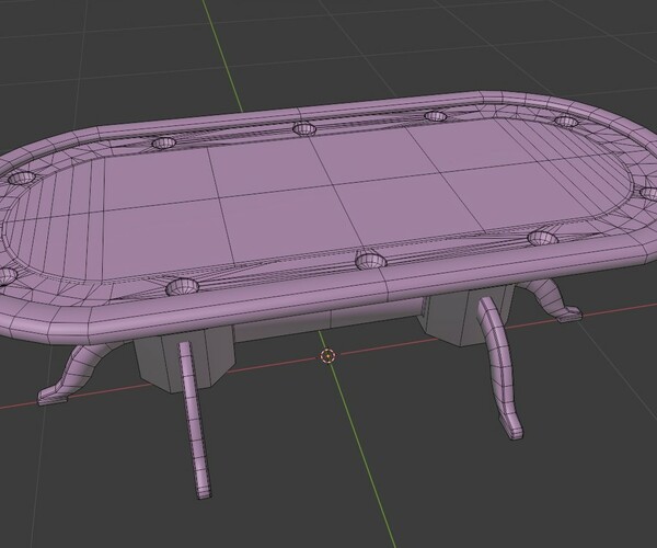 ArtStation - Poker table Low-poly 3D model | Game Assets