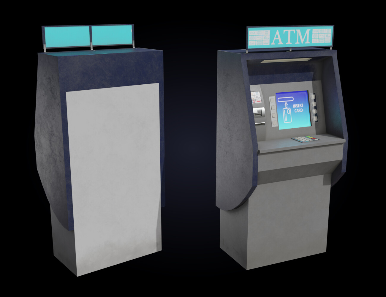 ArtStation - ATM cash machine | Game Assets