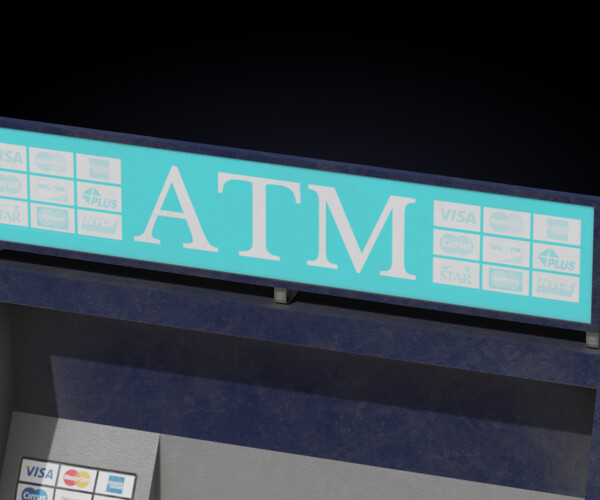 ArtStation - ATM cash machine | Game Assets