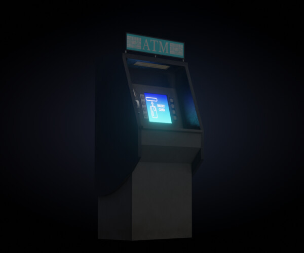 ArtStation - ATM cash machine | Game Assets