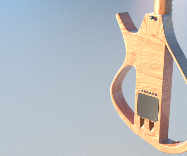 ArtStation - Eletric Guitar Bodyless Design | Resources