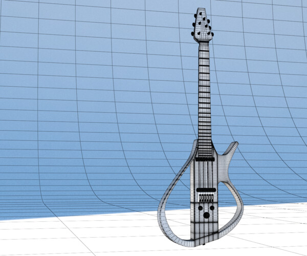 ArtStation - Eletric Guitar Bodyless Design | Resources