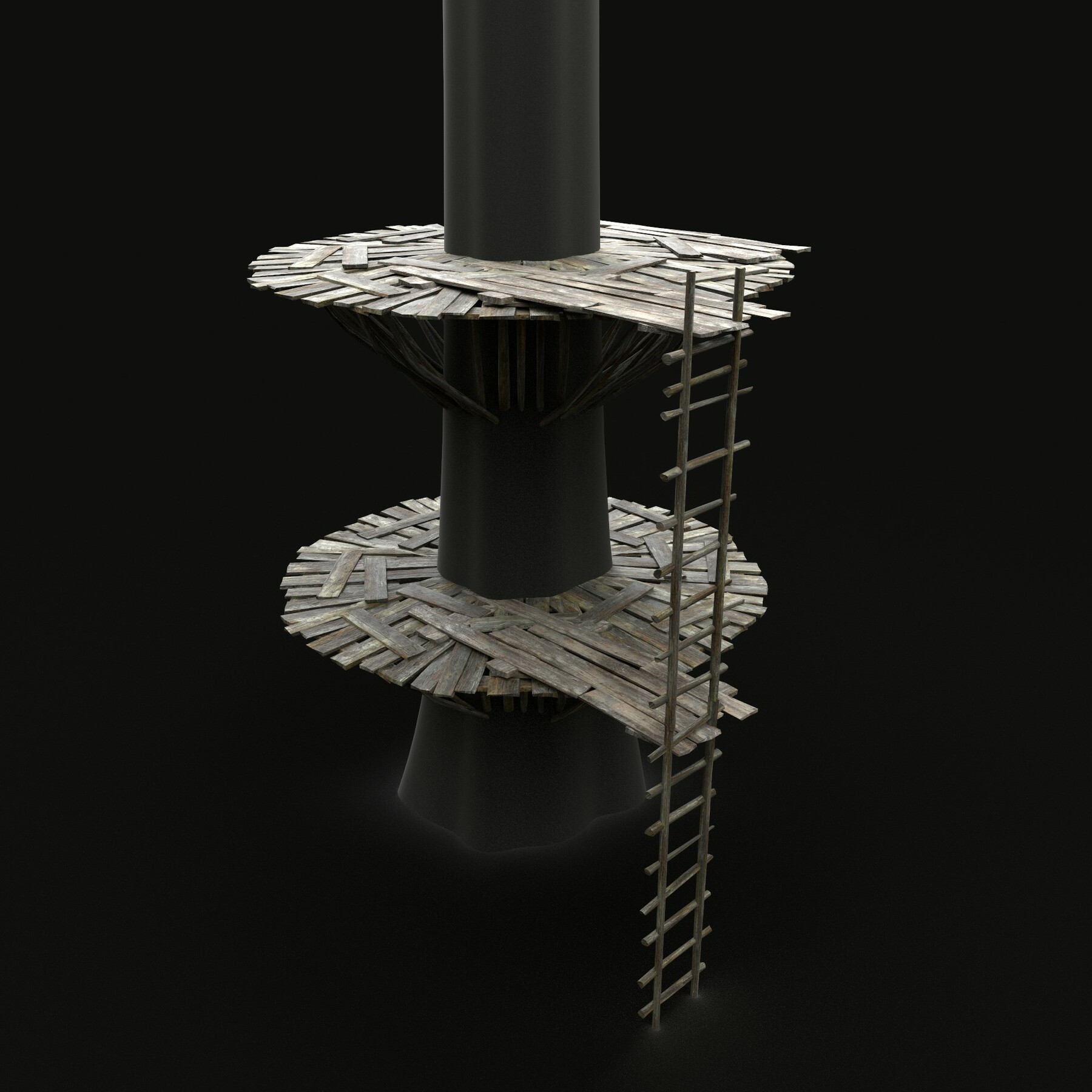 ArtStation - TREE PLATFORM WOODEN CONSTRUCTION SCOUT TOWER WATCHTOWER ...