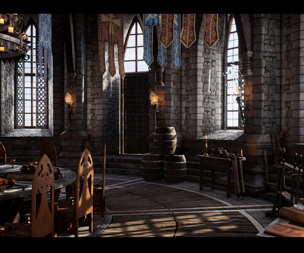 ArtStation - Medieval Castle Interior / Unreal Engine 4 Asset Pack ...