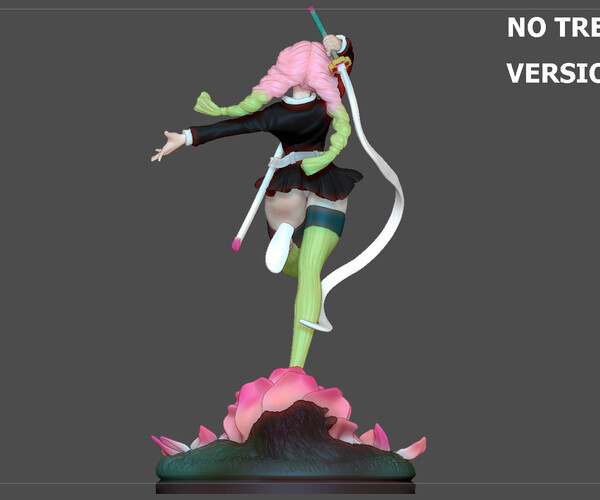 ArtStation - KANROJI Mitsuri KIMETSU NO YAIBA ANIME GIRL CHARACTER 3D ...