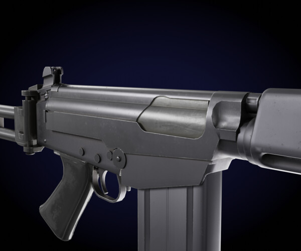 ArtStation - FN FAL Model 50 61 | Game Assets