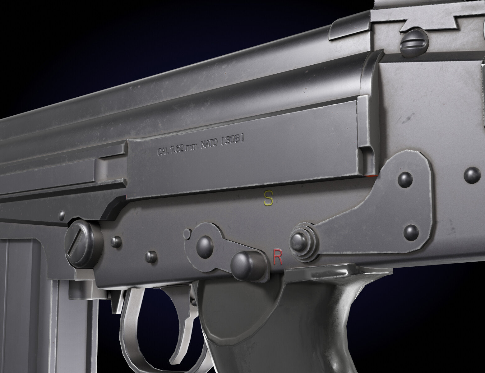 ArtStation - FN FAL Model 50 61 | Game Assets