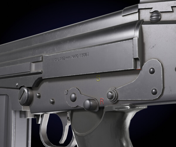 ArtStation - FN FAL Model 50 61 | Game Assets