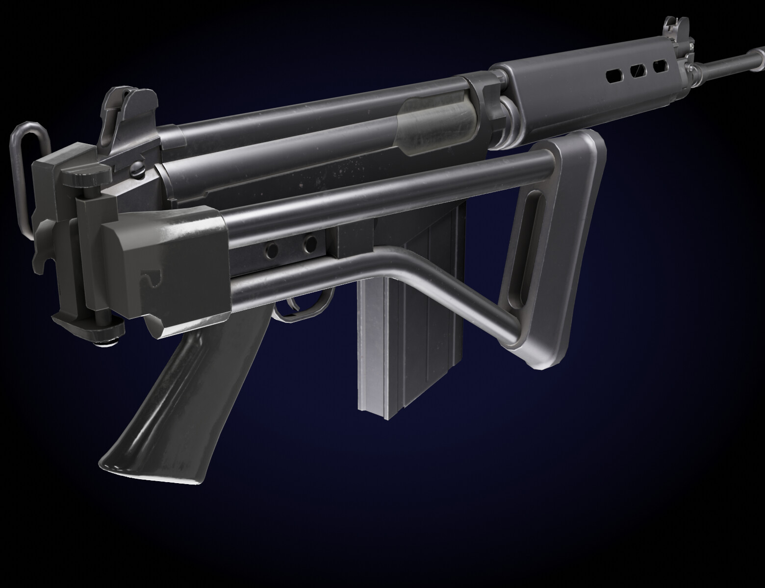 ArtStation - FN FAL Model 50 61 | Game Assets