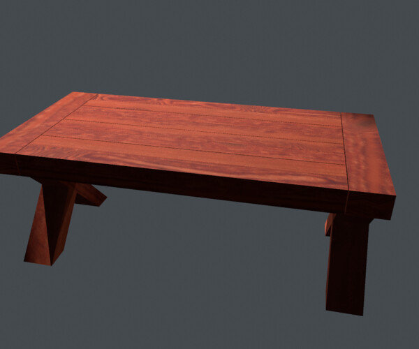 ArtStation - Wooden Outdoor Table | Game Assets