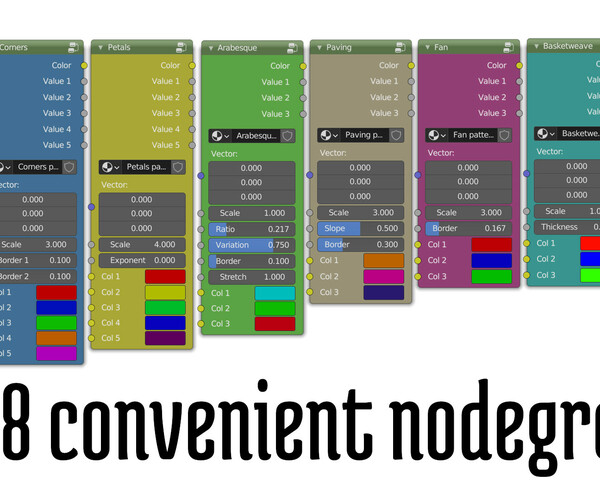 ArtStation - Procedural Floor Patterns for Blender | Resources
