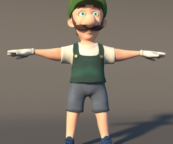 ArtStation - cartoon character luigi | Resources