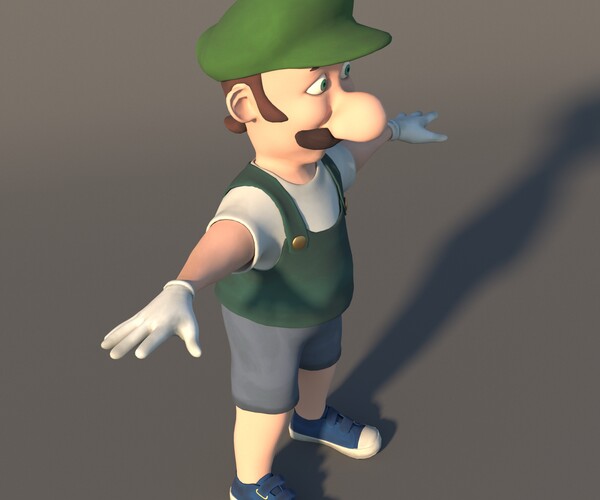 ArtStation - cartoon character luigi | Resources