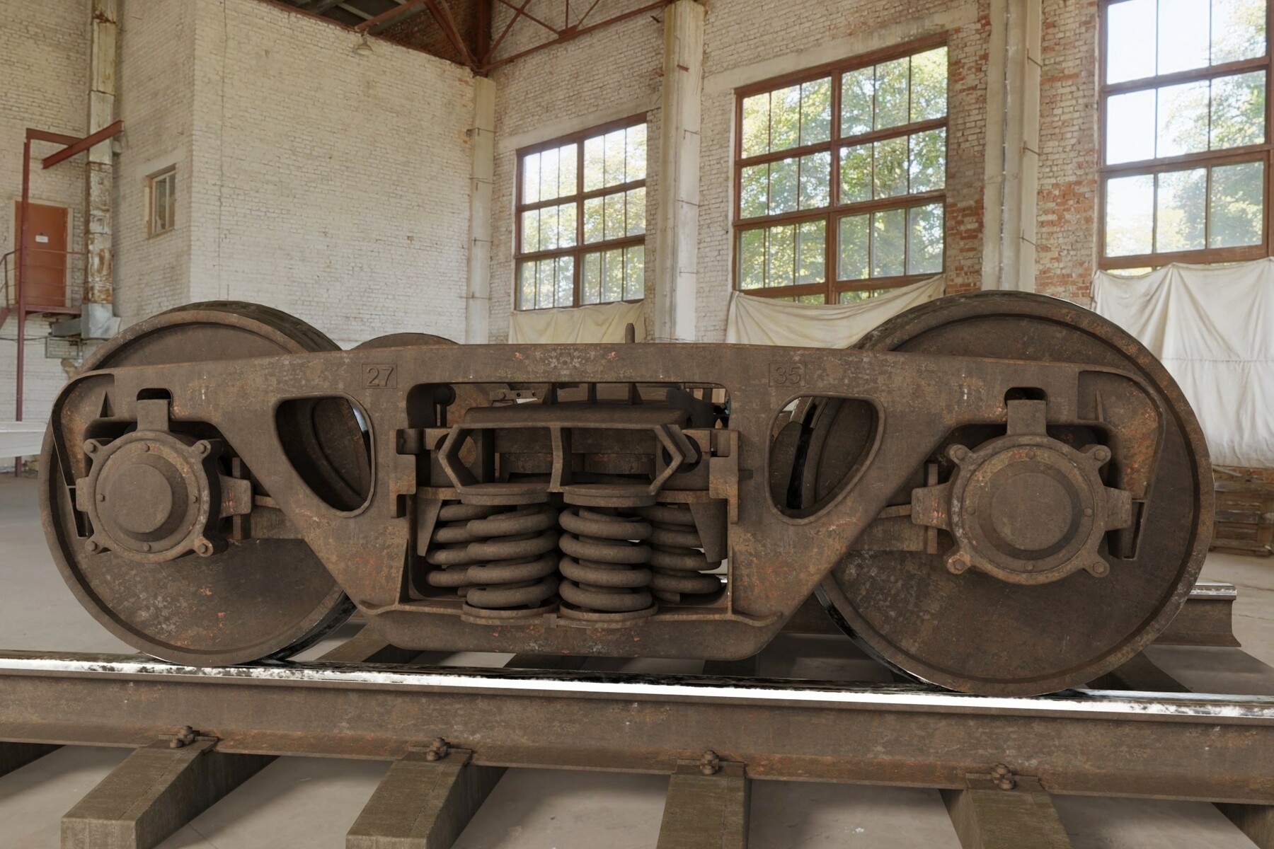 ArtStation - Freight Bogie | Game Assets