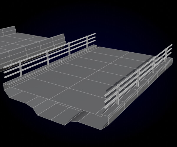 ArtStation - Tileable Concrete Bridge Parts Pack | Game Assets