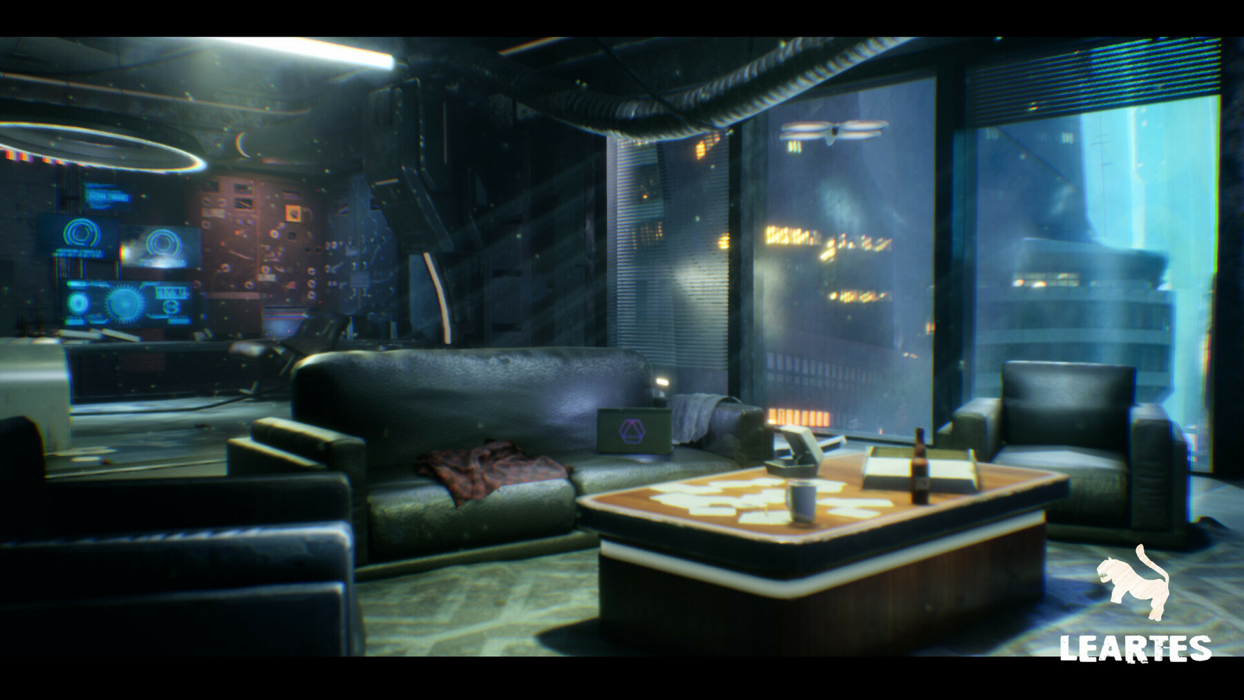 ArtStation - Cyberpunk Interior Bundle (3 products in 1) | Game Assets
