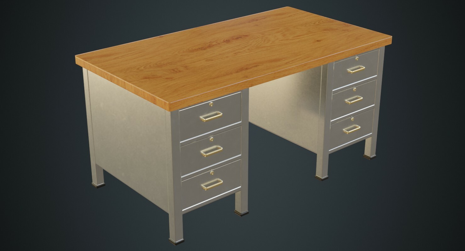 ArtStation - Desk 1B | Game Assets