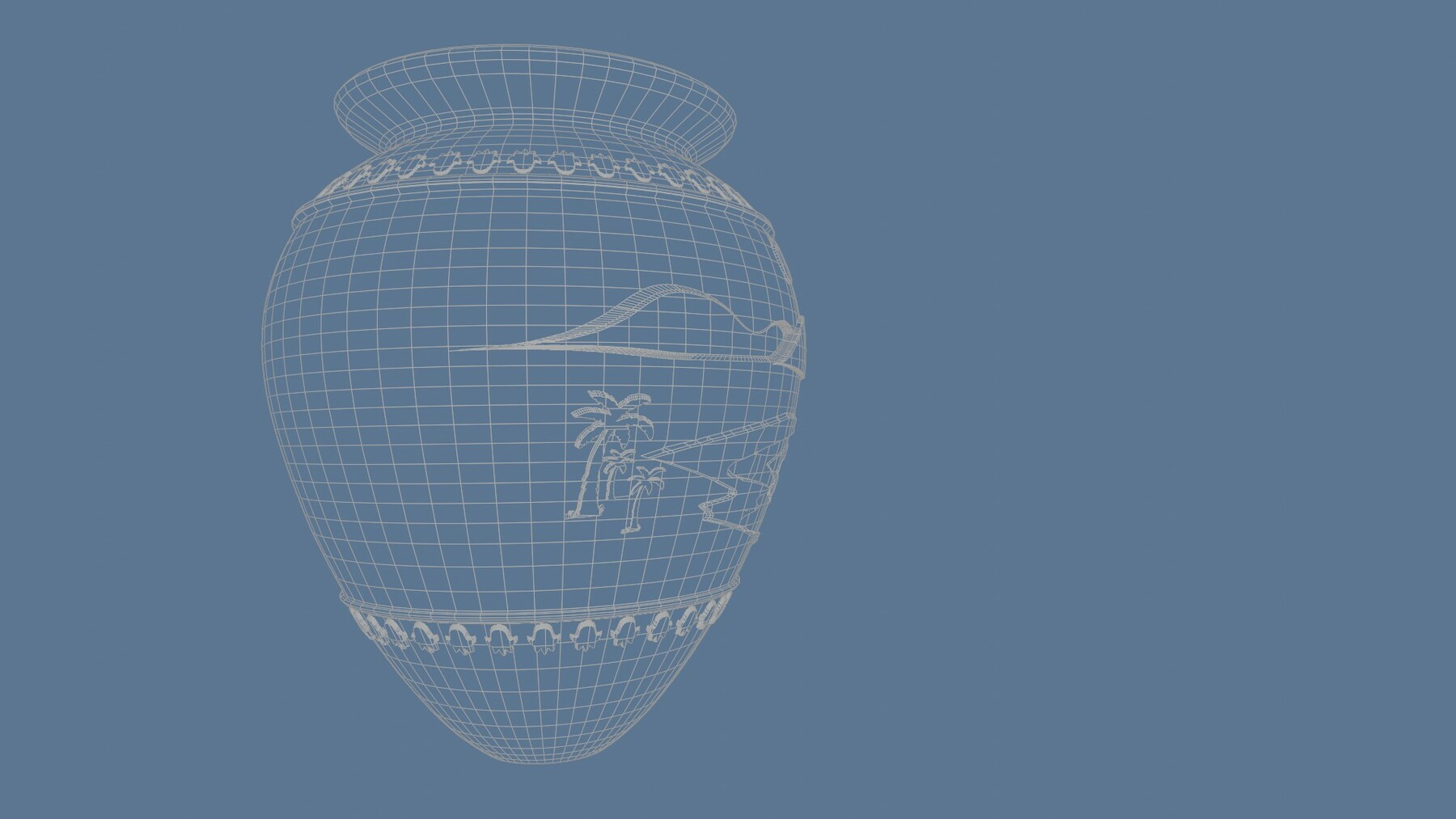 ArtStation - 3d Printable Decorated Jar Colorfull Landscape View ...