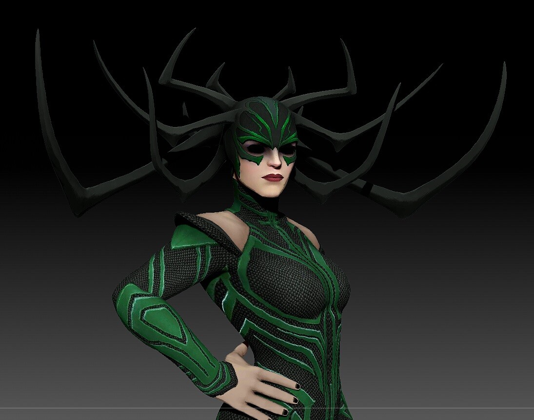 ArtStation - Hella From Thor Ragnarok for 3d printing | Resources