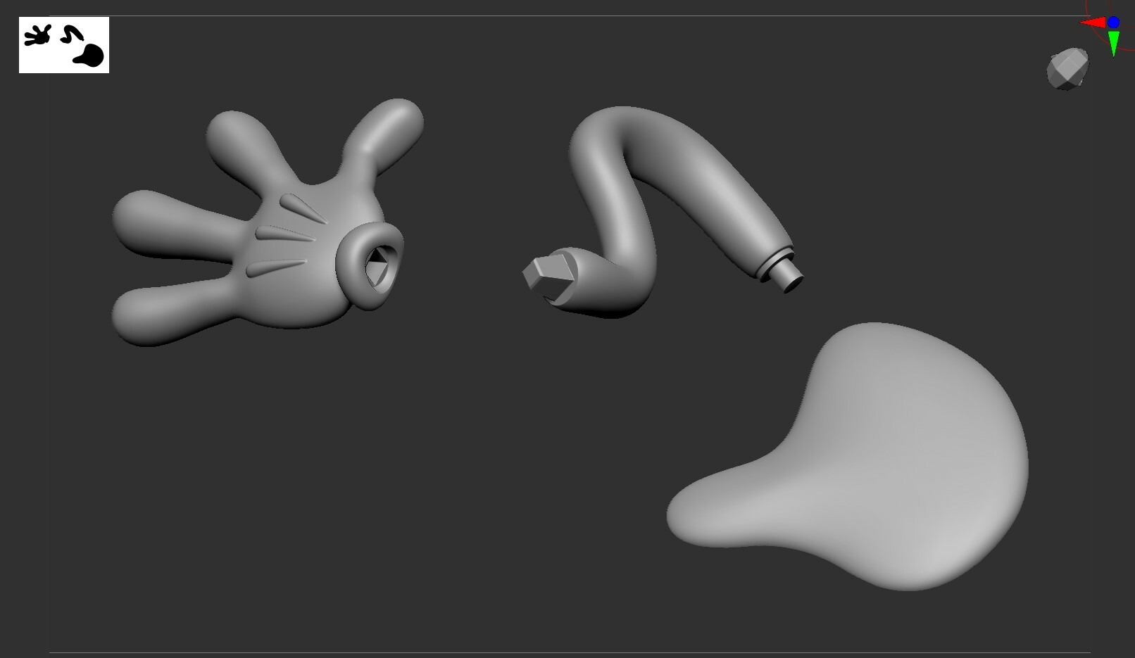 ArtStation - Creating Mickey Hands in ZBrush | Tutorials