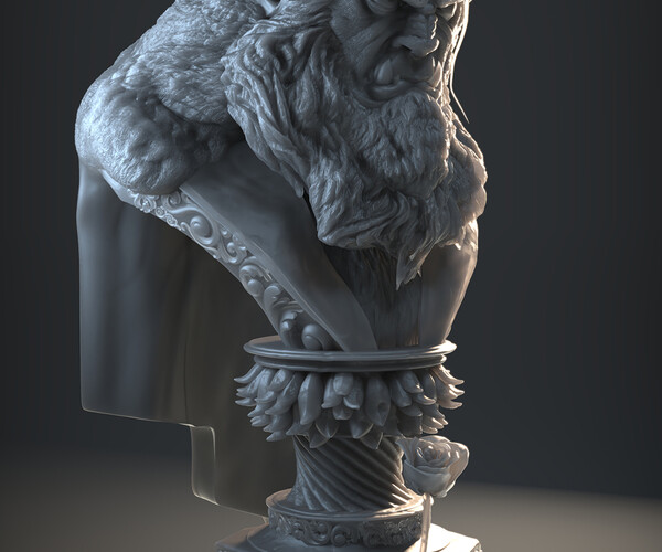 ArtStation - The Beast Bust - Print Version | Resources