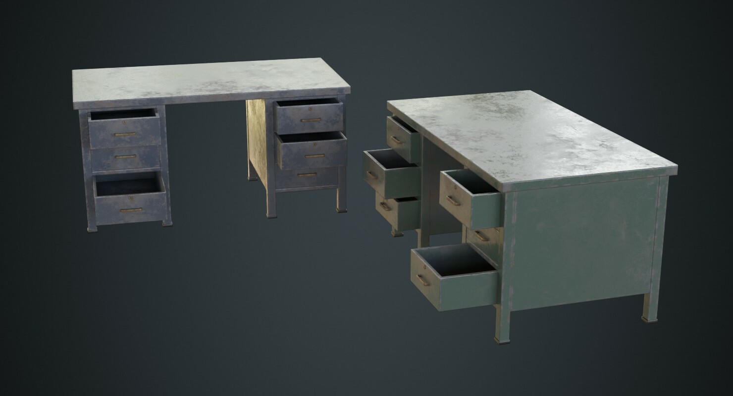 ArtStation - Desk 1C | Game Assets