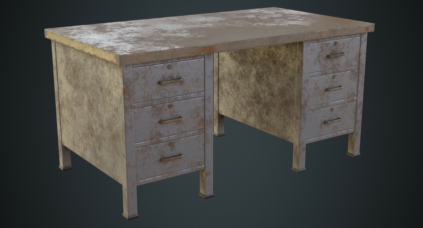 ArtStation - Desk 1D | Game Assets