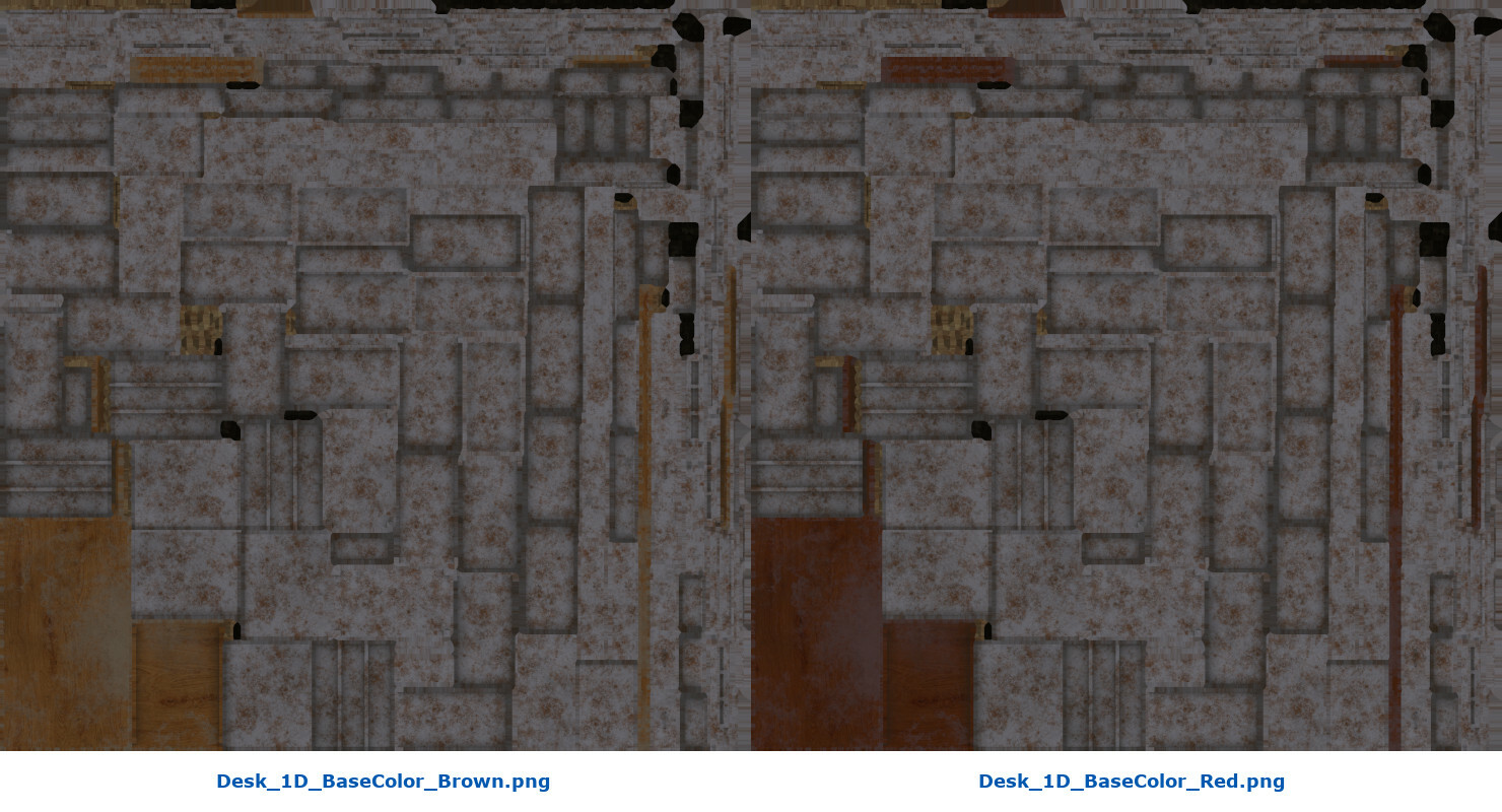 ArtStation - Desk 1D | Game Assets