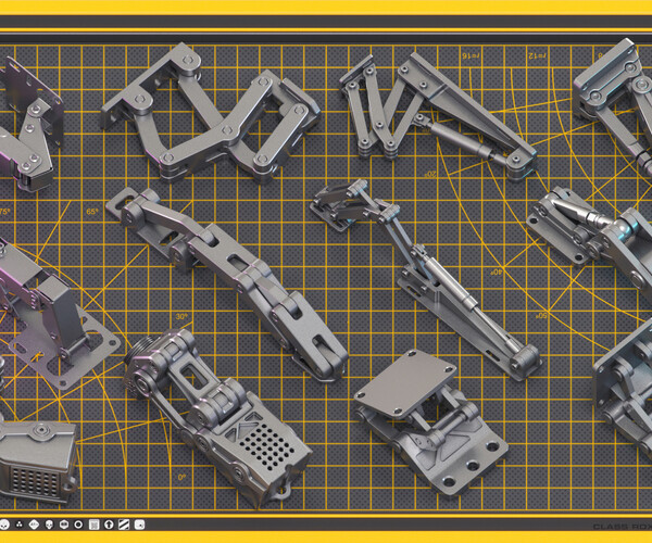 ArtStation - Sci-Fi Hard Surface Mechanical KITBASH 420 DETAILS | Resources