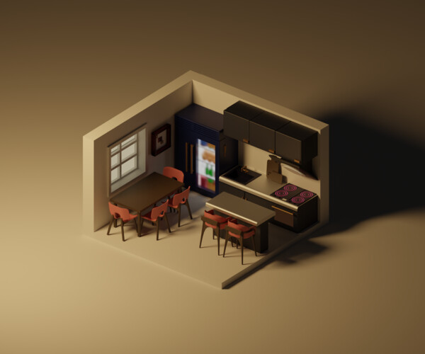 ArtStation - 20+ Interior Decoration Model (Blender) | Resources