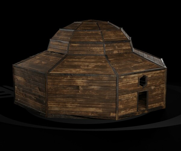 ArtStation - AAA Wooden Enterable Medieval Primal Thatched Cottage Hut ...