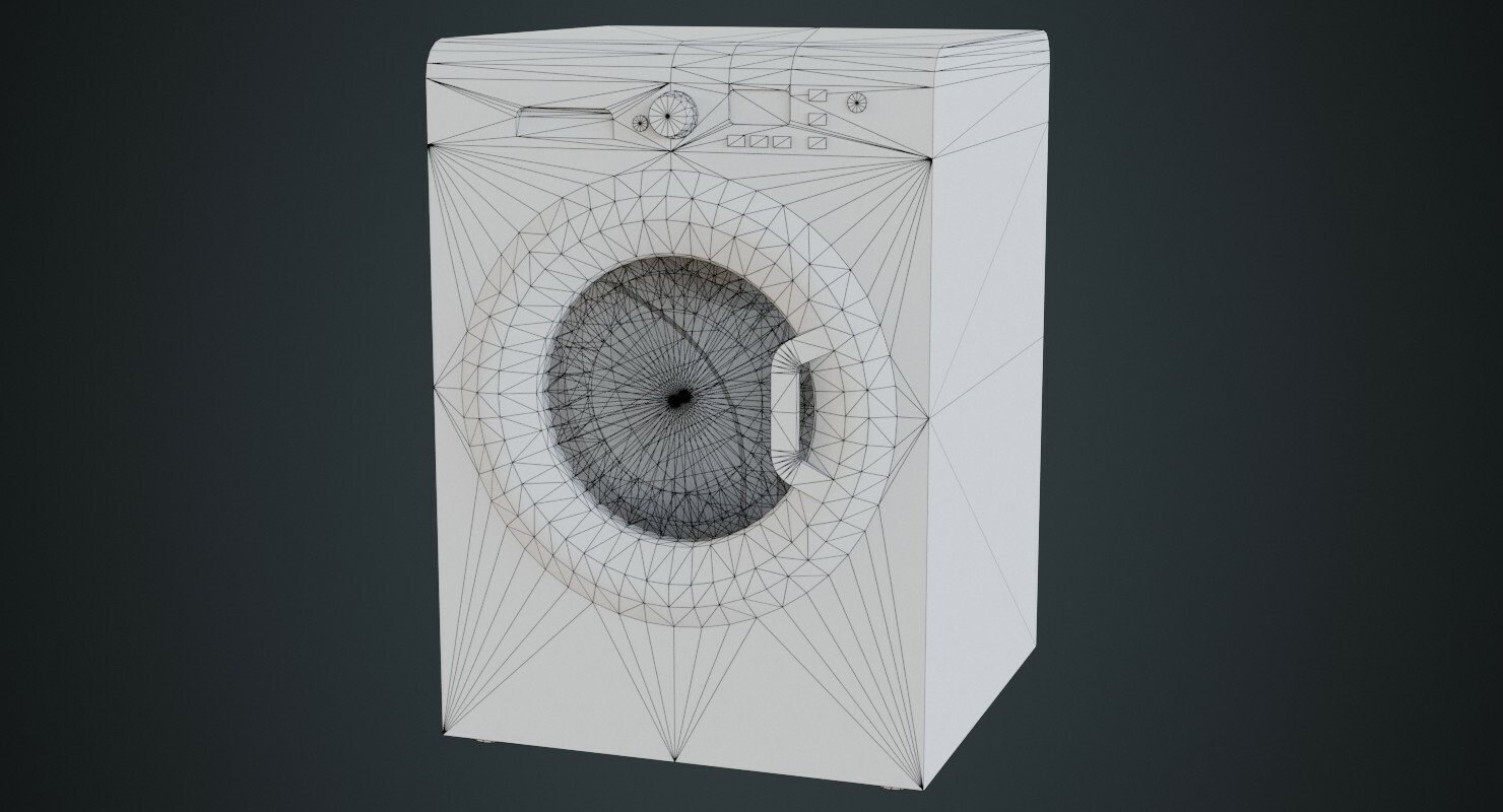 ArtStation - Washing Machine 1A | Game Assets