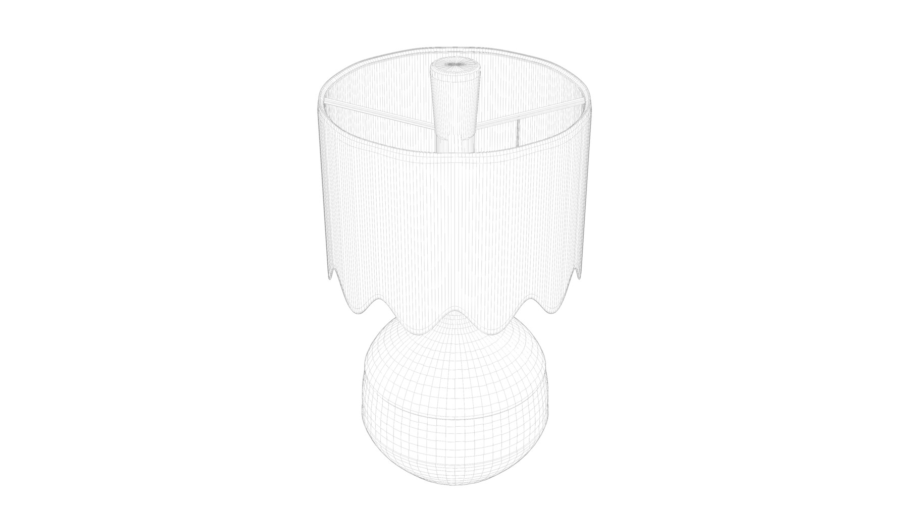 ArtStation - Table Fabric Lamp Low-poly 3D model | Resources