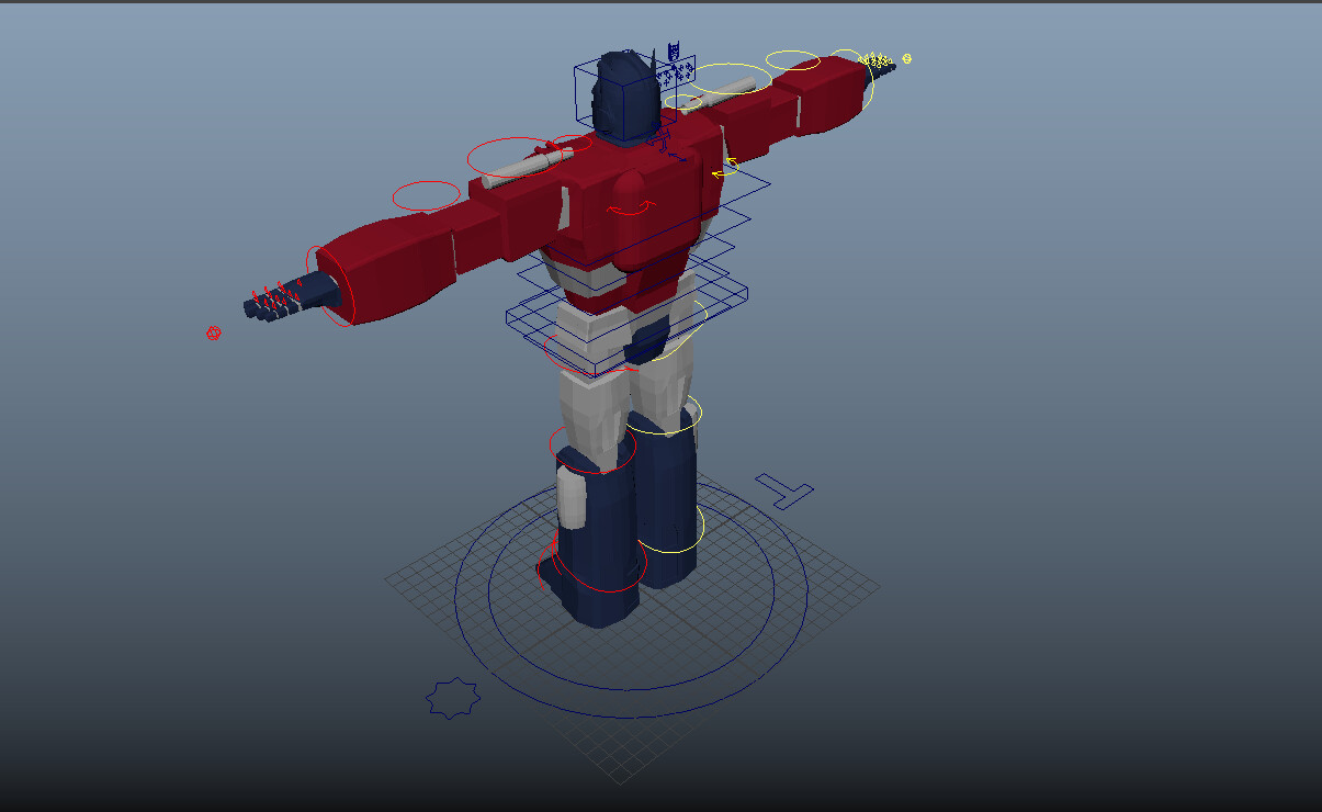 ArtStation - Optimus Prime Rig | Game Assets