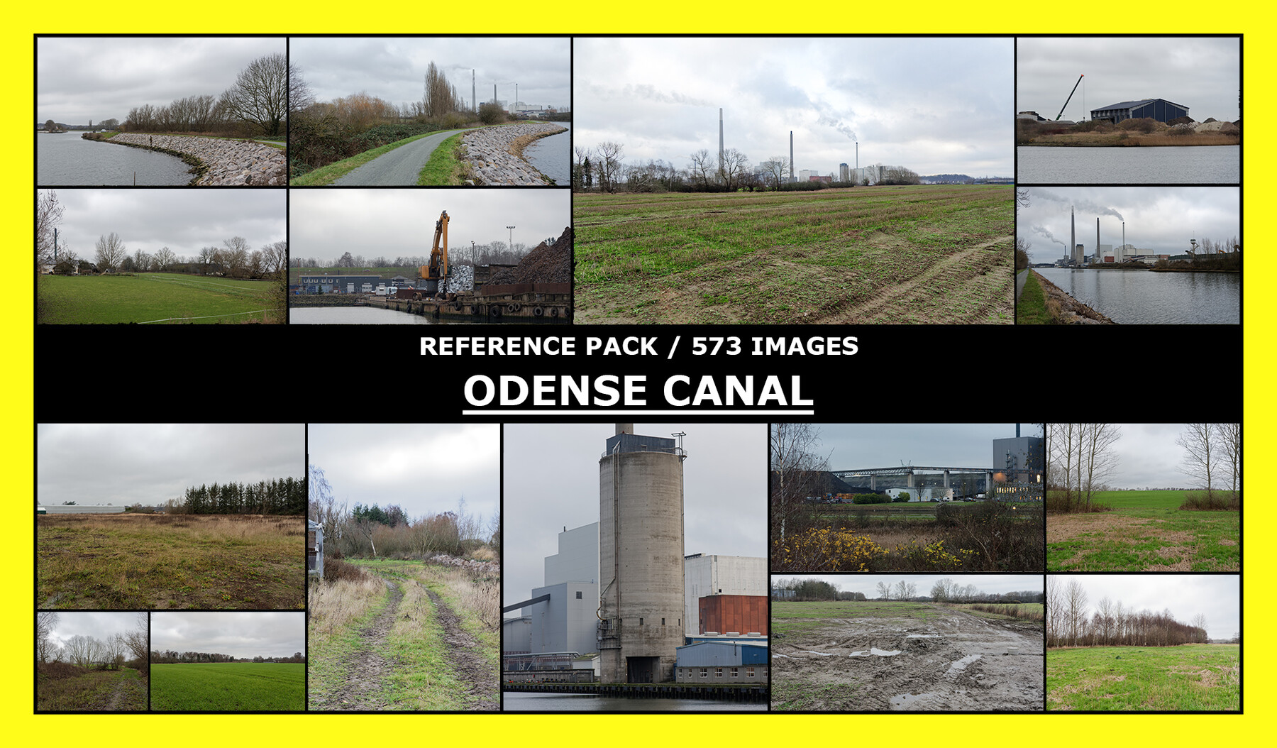 ArtStation - ODENSE CANAL, FIELDS AND INDUSTRY / Photo Reference / 550 ...