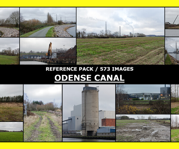 ArtStation - ODENSE CANAL, FIELDS AND INDUSTRY / Photo Reference / 550 ...