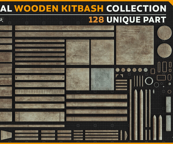 ArtStation - Medieval Wooden Kitbash Collection | Resources