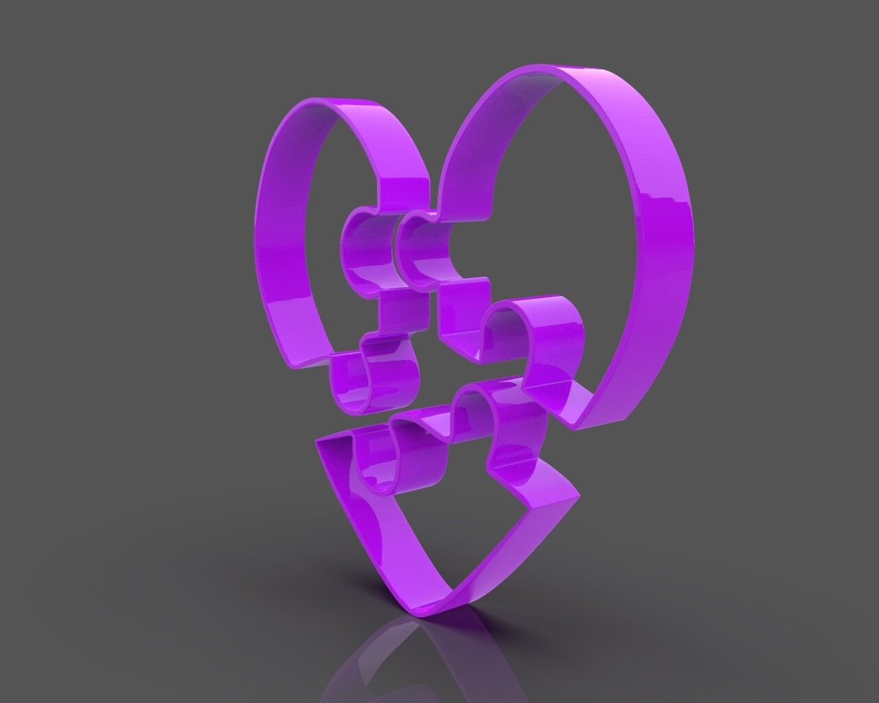 ArtStation - Puzzle Heart Cookie Cutter | Resources