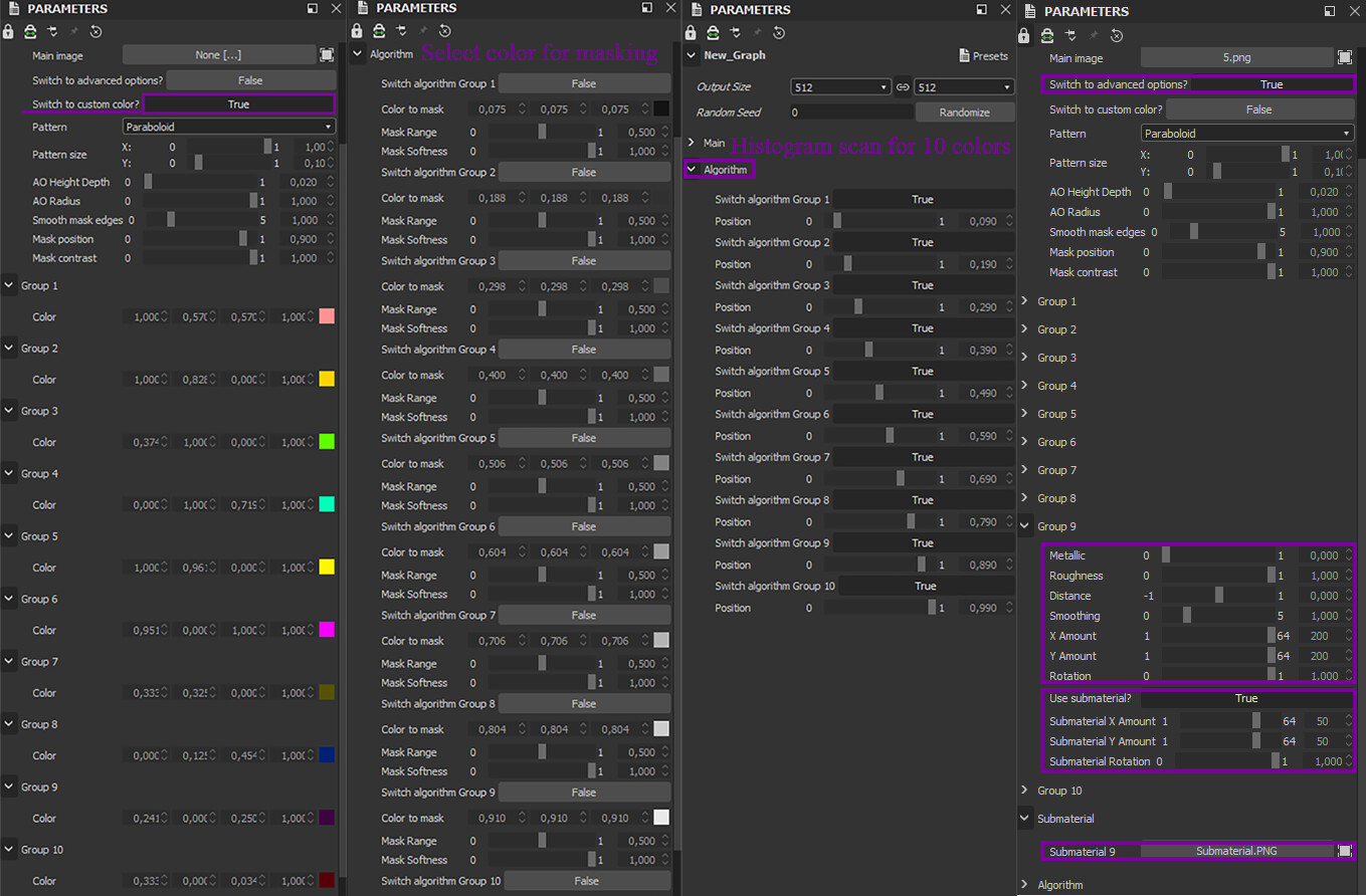 ArtStation - Smart material: Stripe ( patches ) procedural generator ...