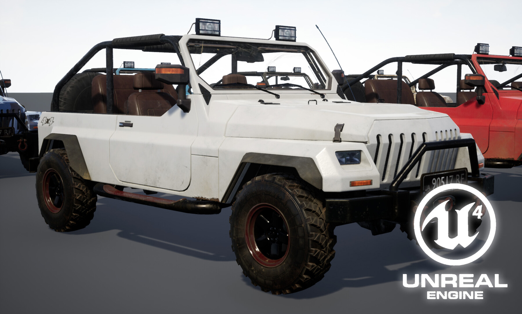 ArtStation - UE4 Rigged Vehicle Setup Driveable Animated SUV car | Game ...